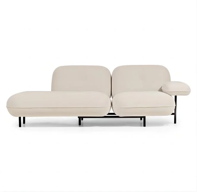 Modern Scandinavian Cotton Tufted Sofa Set Simple Sectional For Hotels ...
