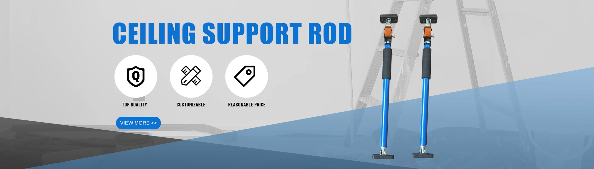 Steel Telescopic Quick Adjustable Barrier Support Rod