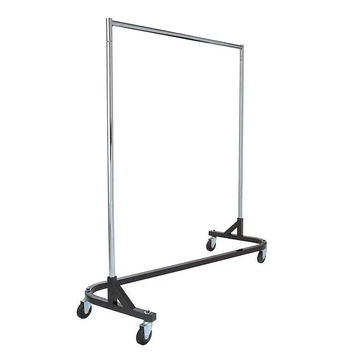 Heavy Duty Rolling Clothing Garment Z Rack For Displaying Clothing ...