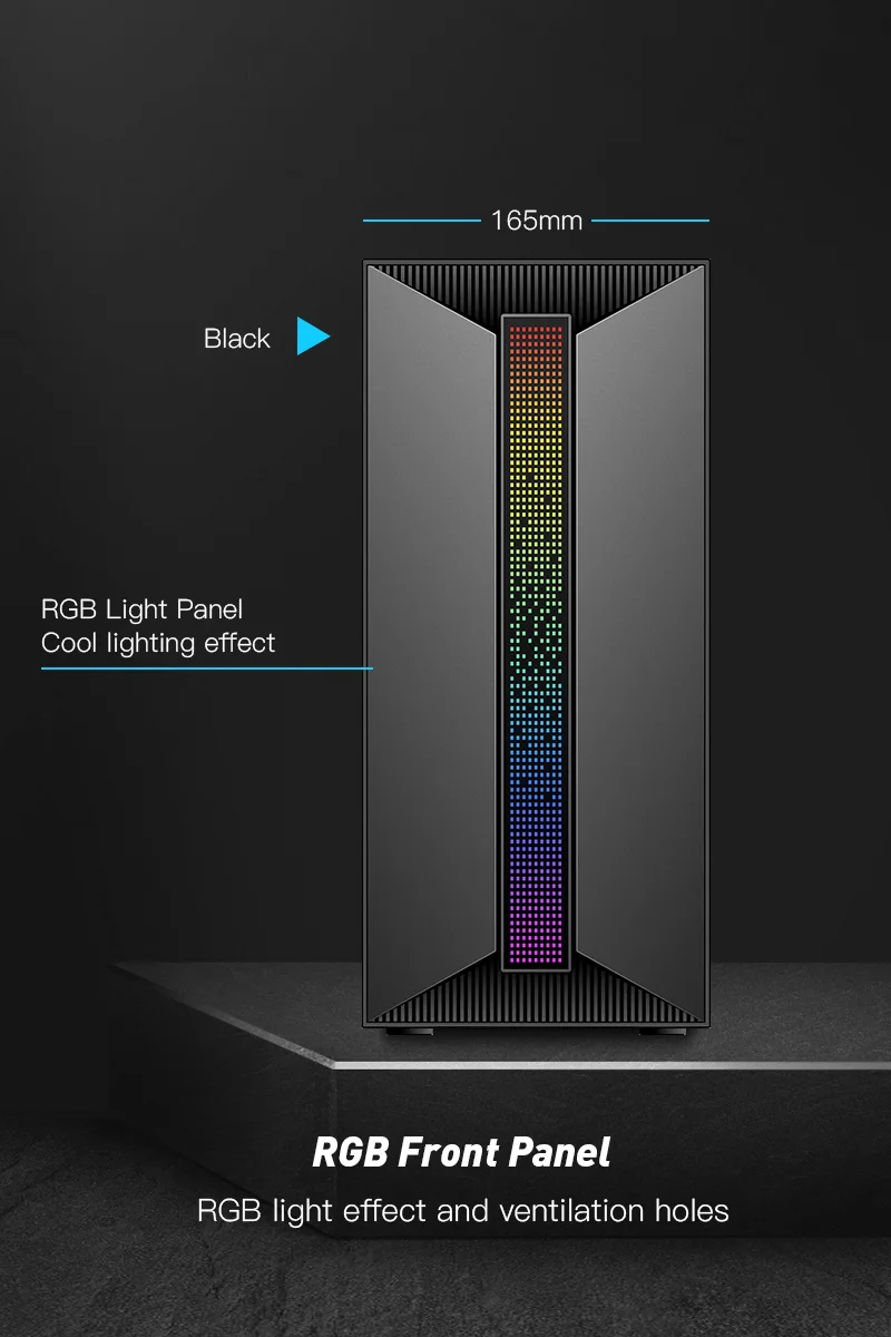 0.4mm Micro Atx Case Rgb Panel Side Transparent Window - Buy Micro Atx ...