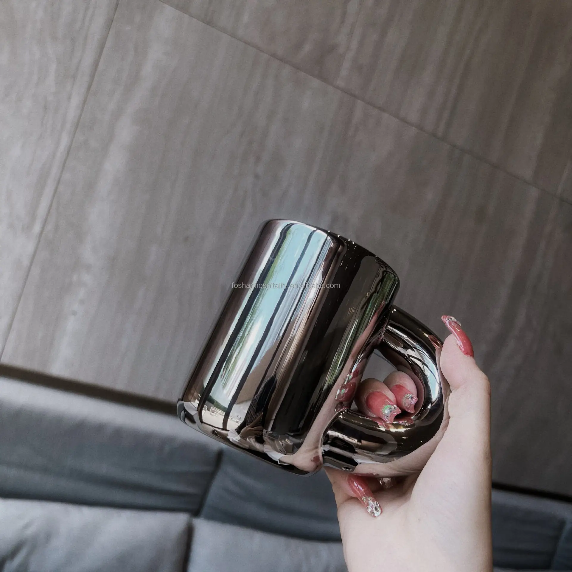 300ML Vintage Creative Nordic Cute Coffee Cup Pangpang Fat Mug Wholesale pink Color Coffee Mug ...