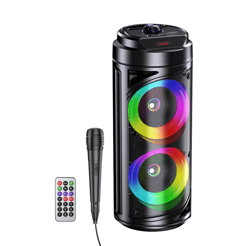 KAKUSIGA Wireless Speaker - Powerful 20W Bass with Microphone