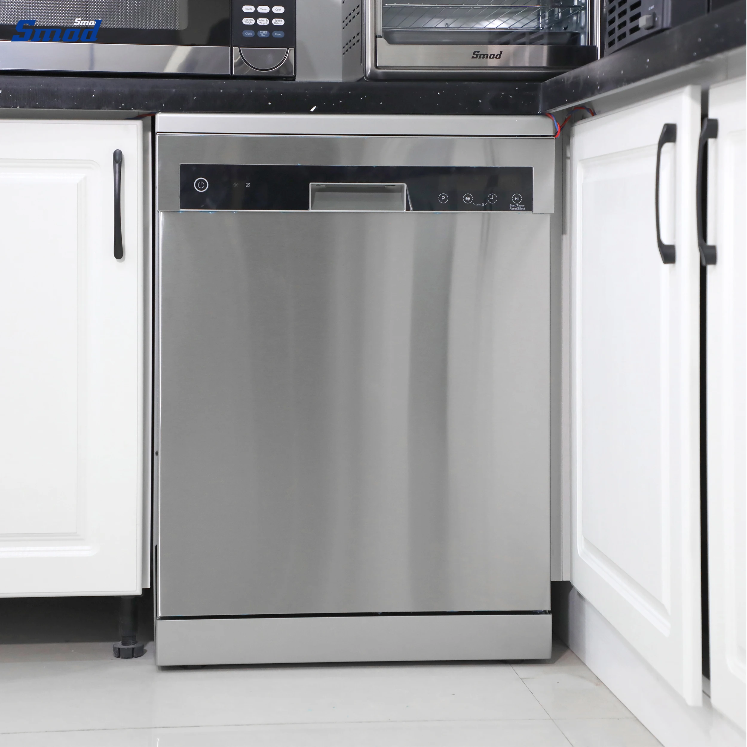 14 Sets Turbo Drying Freestanding Dishwasher with Auto Open
