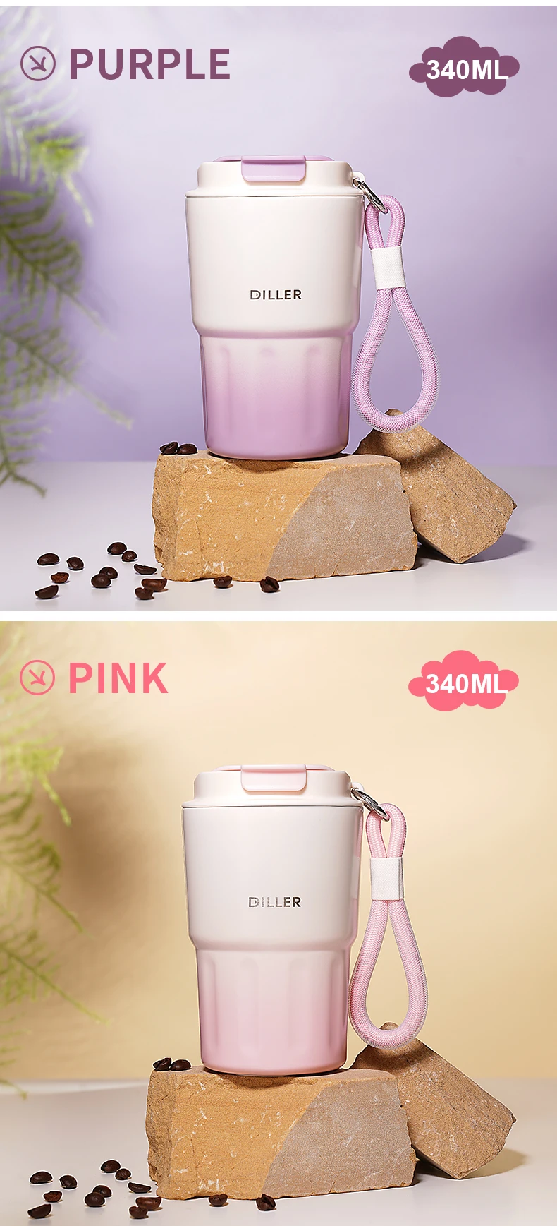 Stylish & Sustainable: Diller Insulated Coffee Mugs