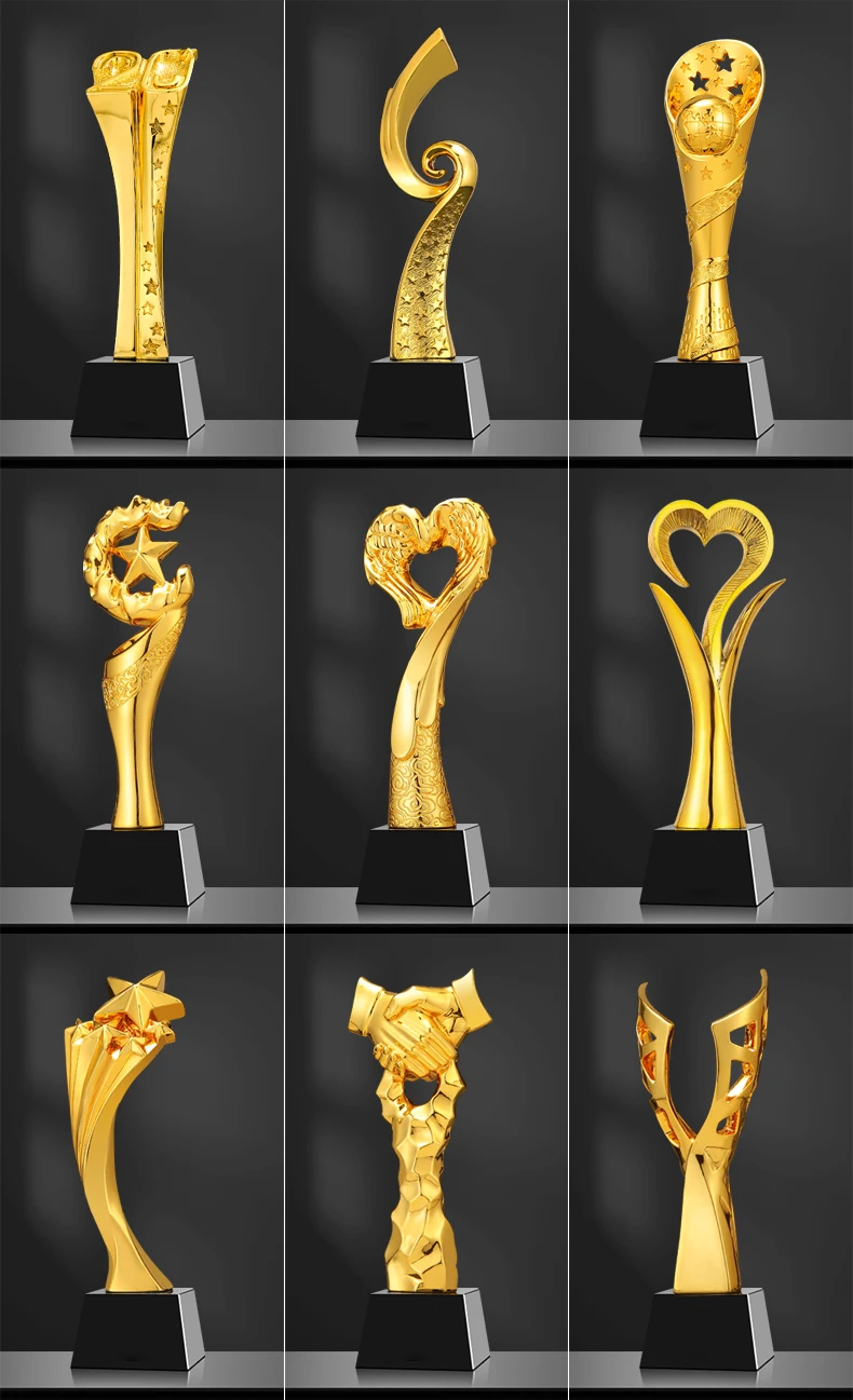 Customized Award Trophy Design - Football Crown Trophies