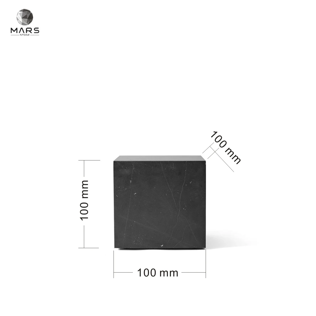 Modern Restaurant Marble Plinth Black Side Table Real Natural Stone ...