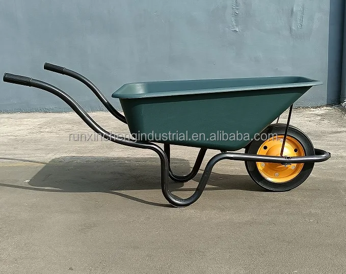 WB3800 Plastic Tray Wheel Barrow Wheelbarrow with Solid Wheel 65L ...