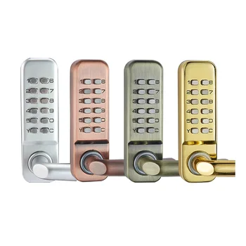 Numerical Keypad Push Button Door Handle Lock Keyless Pin Code Password ...