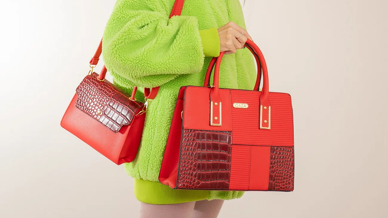 Jiali Qaza Guangzhou Vegan Leather Alligator Handbag 3 In 1 Set Sac A ...