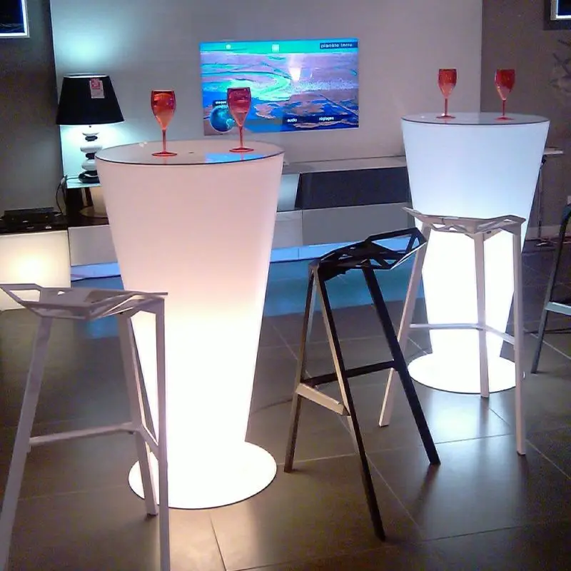 Promotional Glowing High Top Lounge Pub Coffee Light up Cocktail Club ...