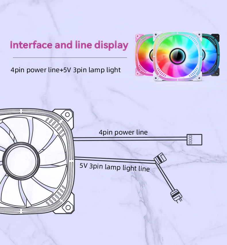 Prism PC Case Fan - Aura Sync White 120mm ARGB Cooling Fan