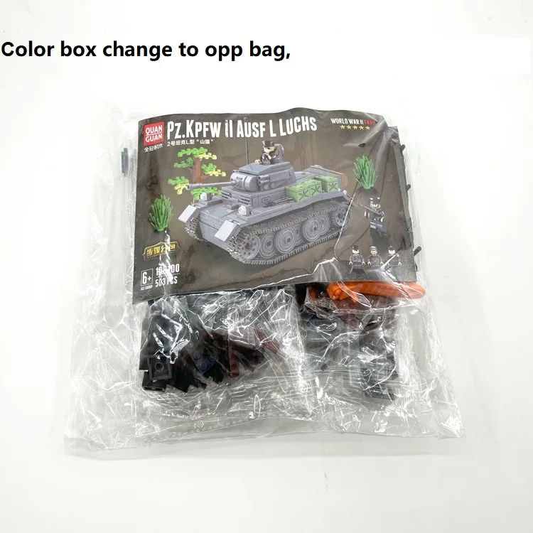 Military Building Blocks Model Set Wwii Tank German Lt-38 Military ...