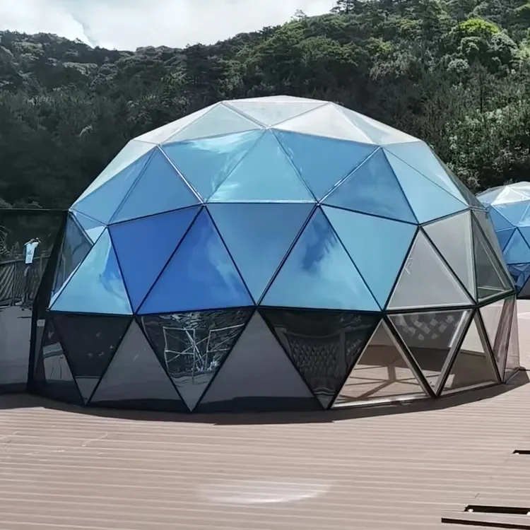 Customized Outdoor 7m Diameter Transparent Geodesic Dome Tent ...