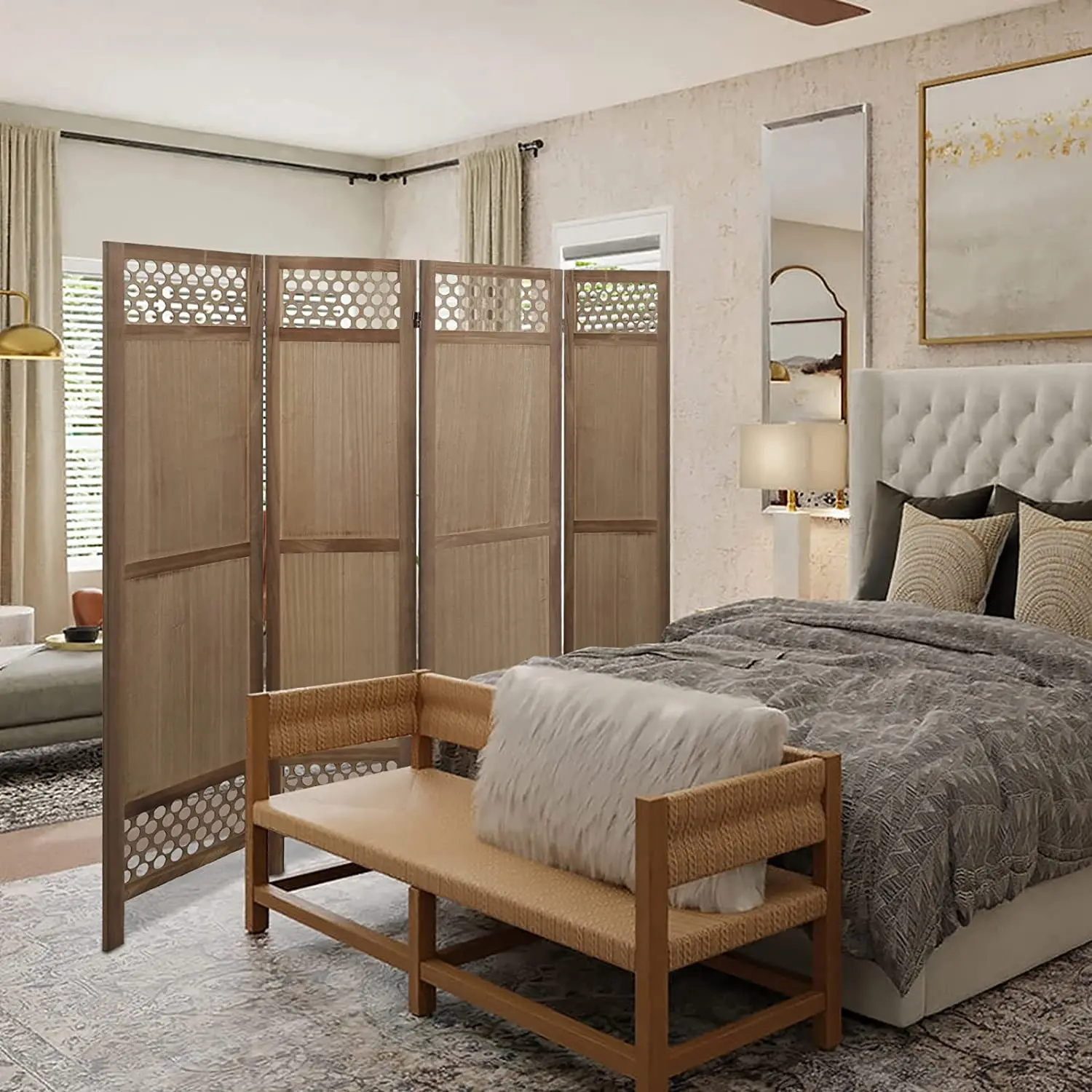 Wooden Partition Wall Divider Decorative Panel Chinese Ancient Style ...