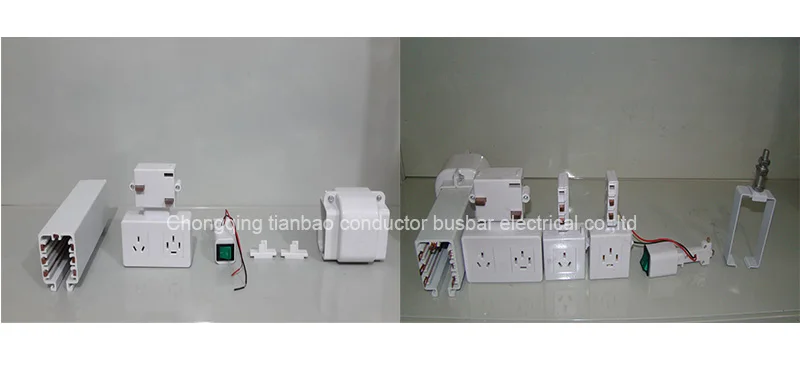 Lighting & Power Supply Busbar / Bus Duct System With Aluminum Shell ...