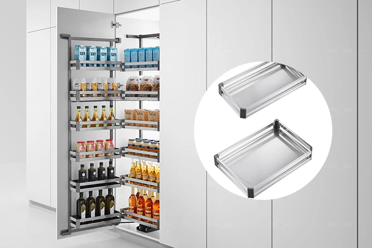 NUOMI Champagne Rose Kitchen Pantry Cabinet Storage