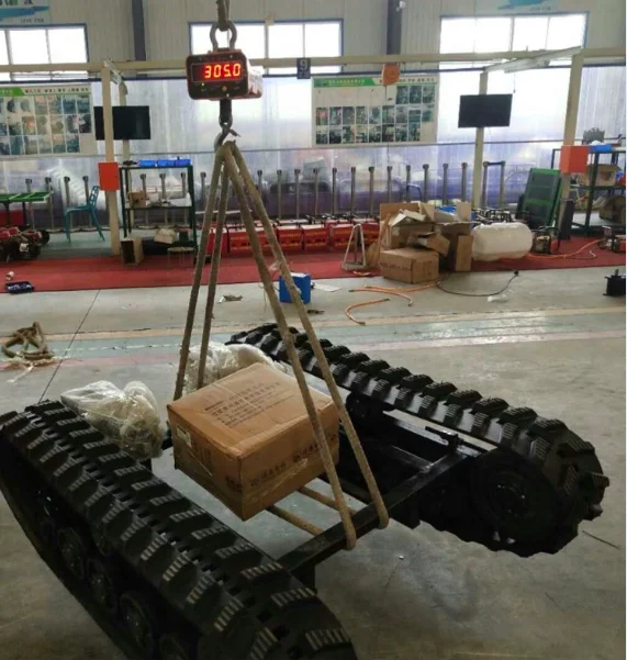 Tracked Robot Chassis Various Loading Weight Up To 10tons Rubber ...