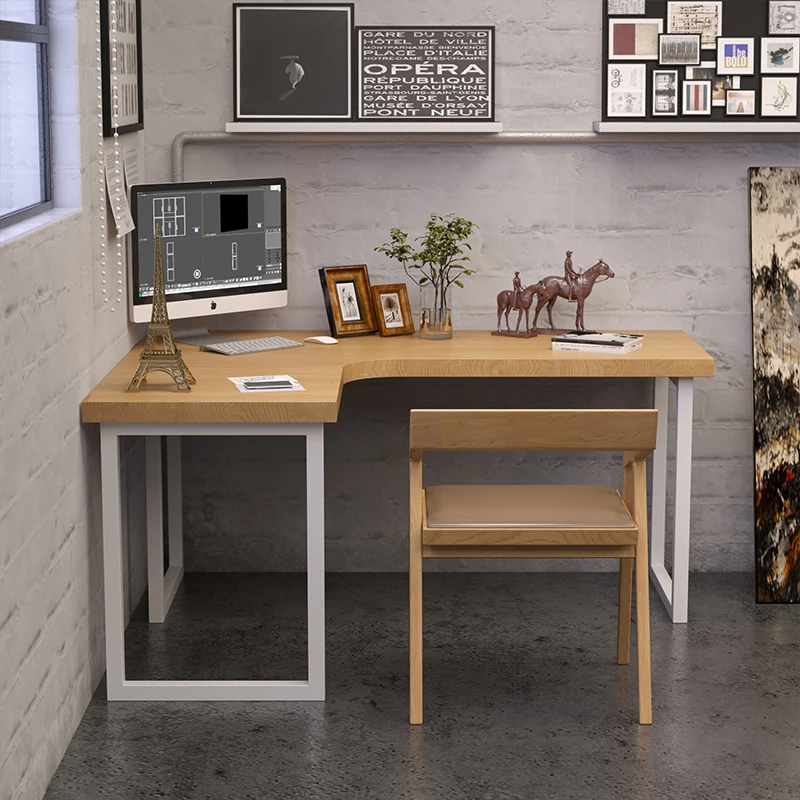 Solid Wood Corner Desk Corner Computer Desktop Table Home Custom ...