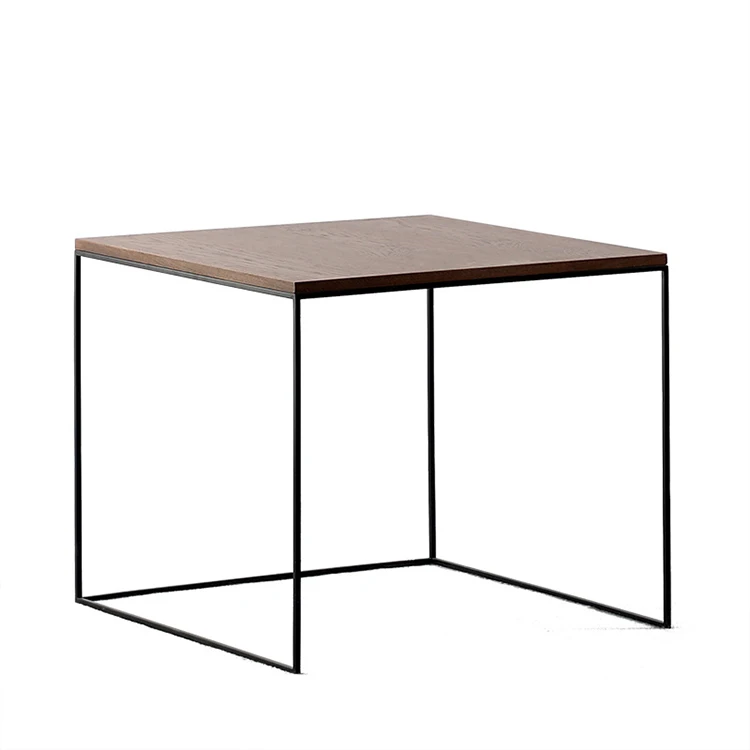 Modern Square Shape Wooden Coffee Table Living Room Side Table - Buy ...