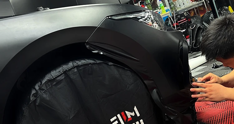 Glossy Black TPU - PPF Self-Repairing Anti-Yellowing Stickers