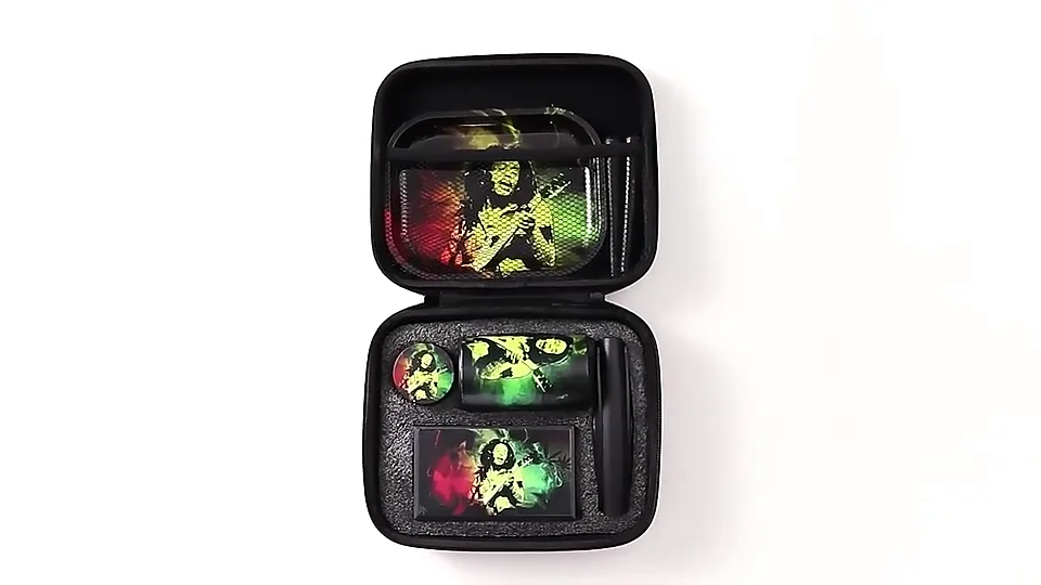 Smoking Kit Tobacco Bag With Stash Jar Cigarette Rolling Machine ...