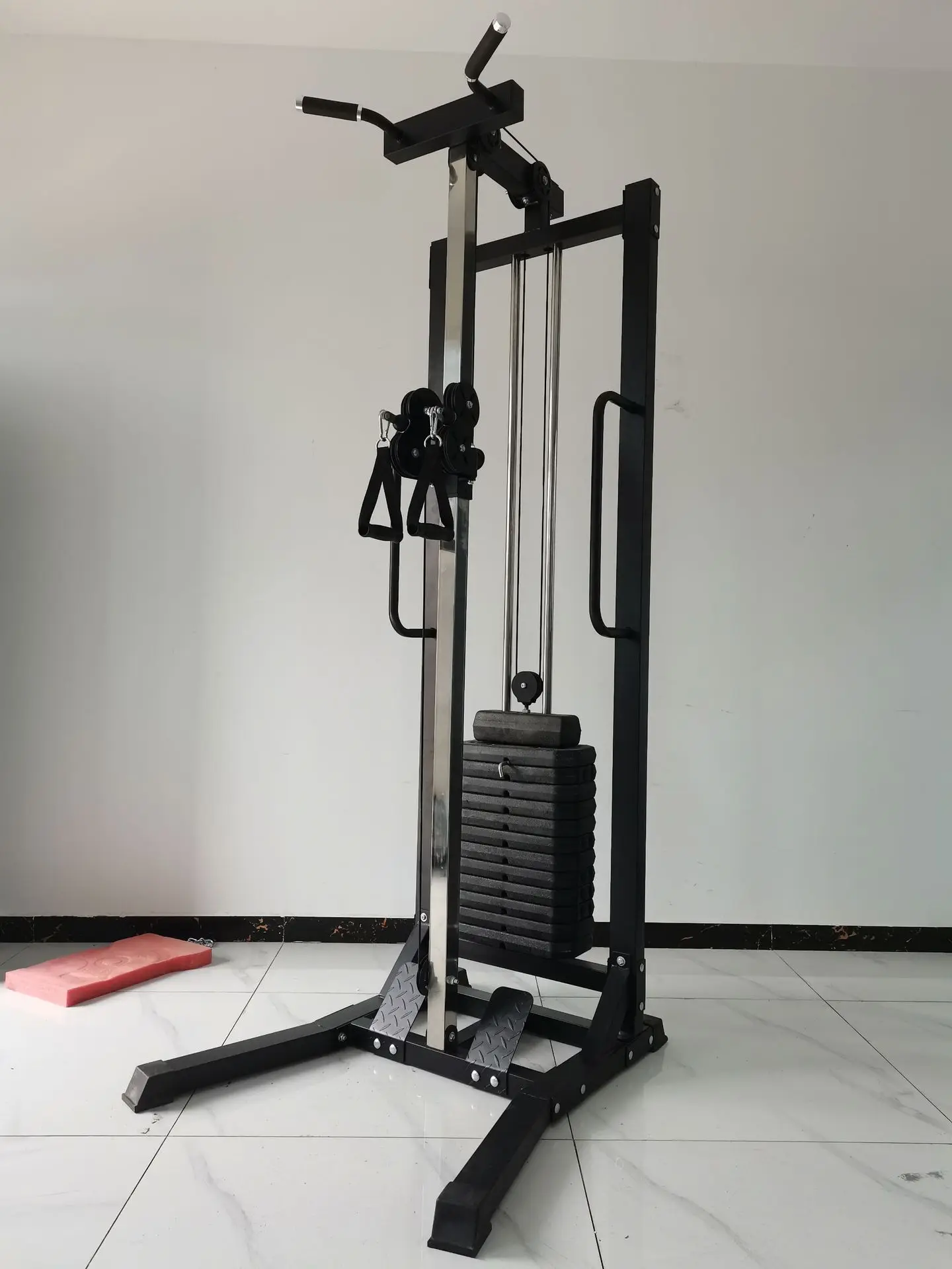 Muti Functional Gym Station Lat Pull Down Low Row Machine Single Side ...