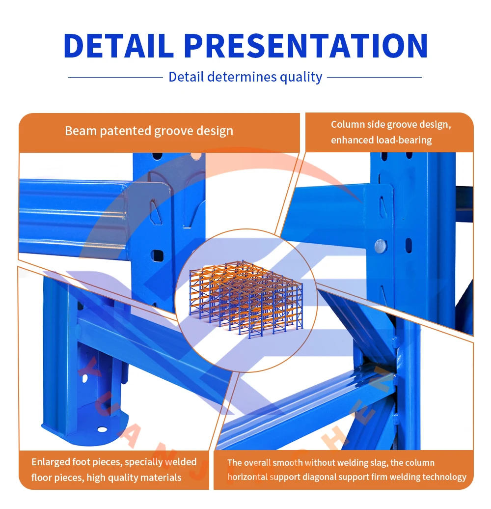 Heavy Duty 1000kg-5000kg Multi Level Shelves Warehouse Pallet Drive In ...