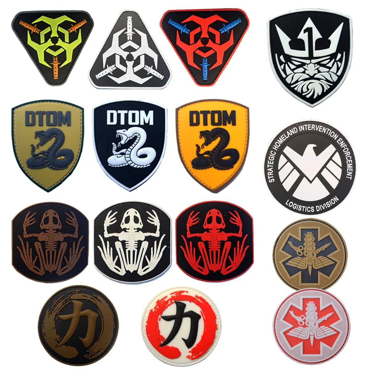 Wholesale Skull Frog Sidewinder Tactical Patches 3d Pvc Rubber Morale ...