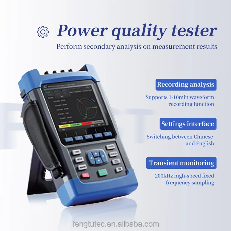 3phase Power Quality Tester Power Quality Harmonics Analyser Unit Power ...