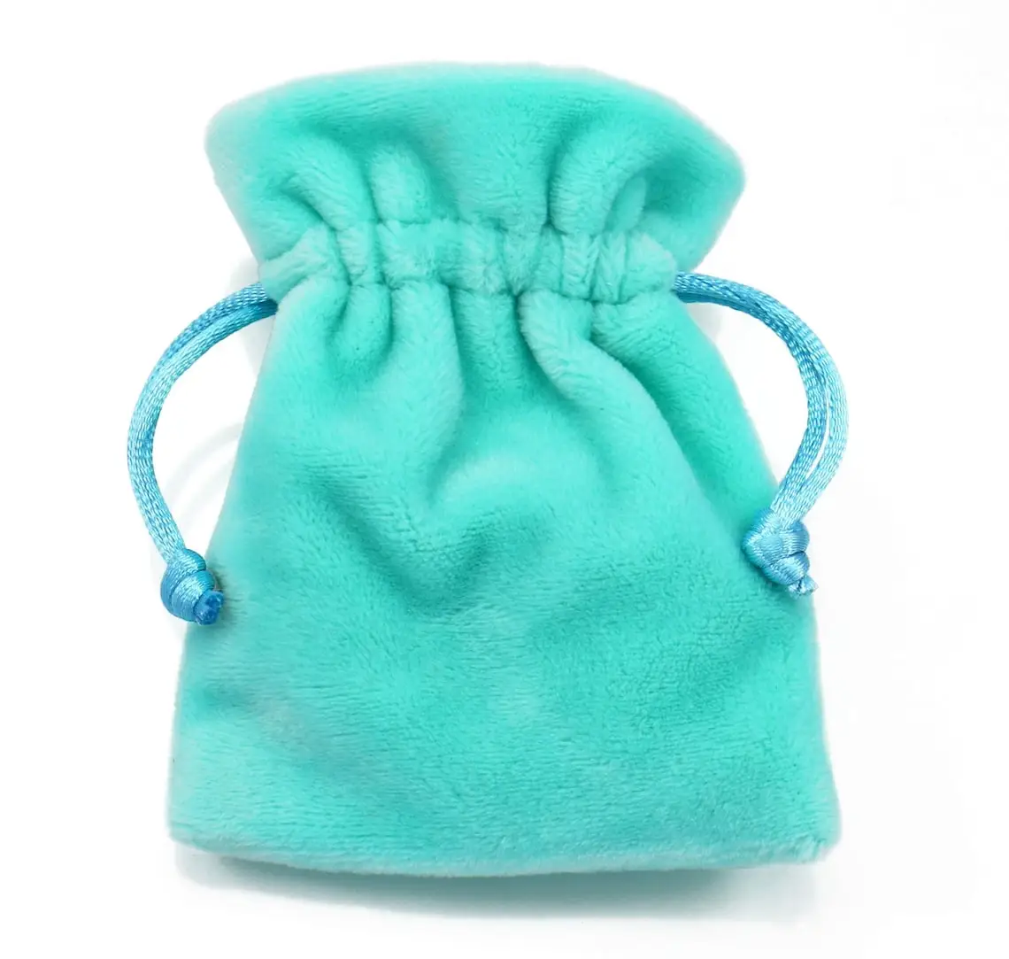 Colorful Velvet Small Drawstring Gift Bags Jewellery Storage Pouches ...