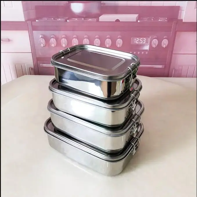 Stainless Steel Cylinder Camping Food Storage Container Stainless Steel ...