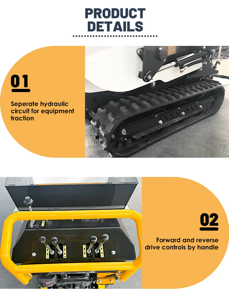 Honda 20hp Power Tracked Concrete Buggies Cement Buggy For Sale - Buy ...