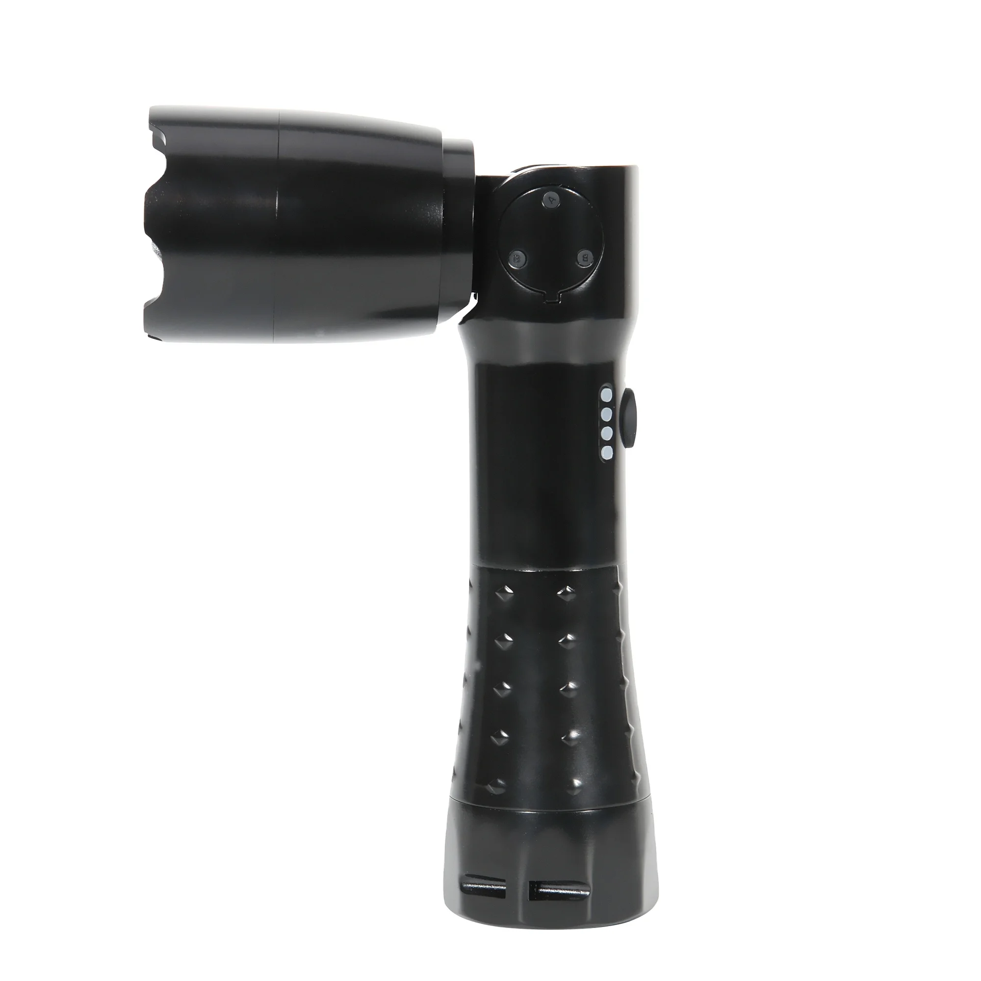 Tactical Flashlight Usb Rechargeable Led Flashlight Self-defense Torch ...