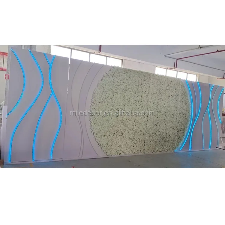Elegant Wedding Backdrop Stage Decorations LED Acrylic PVC Arch