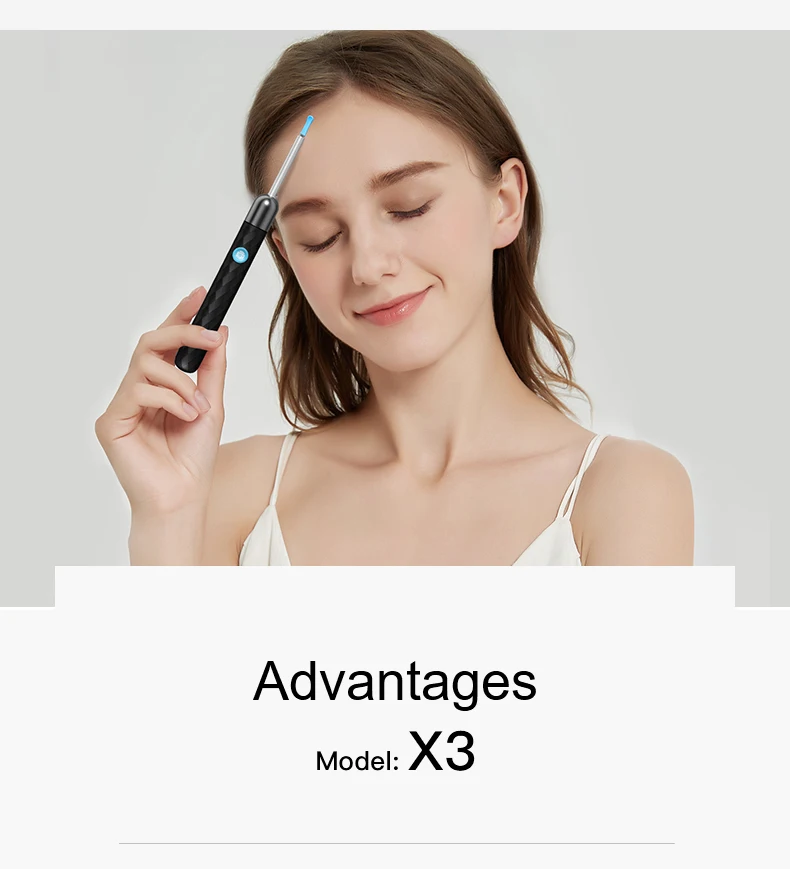 Acne Squeezing Remover Function Inskam X3 Visual Ear Spoon