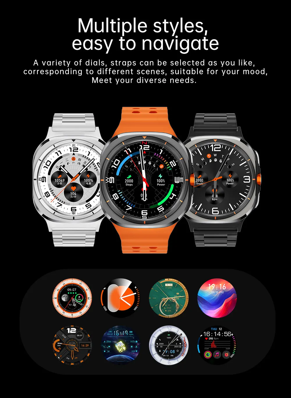 U8 Ultra 4G Global Smart Watch 3GB+32GB Memory AMOLED Screen 1.508inch ...