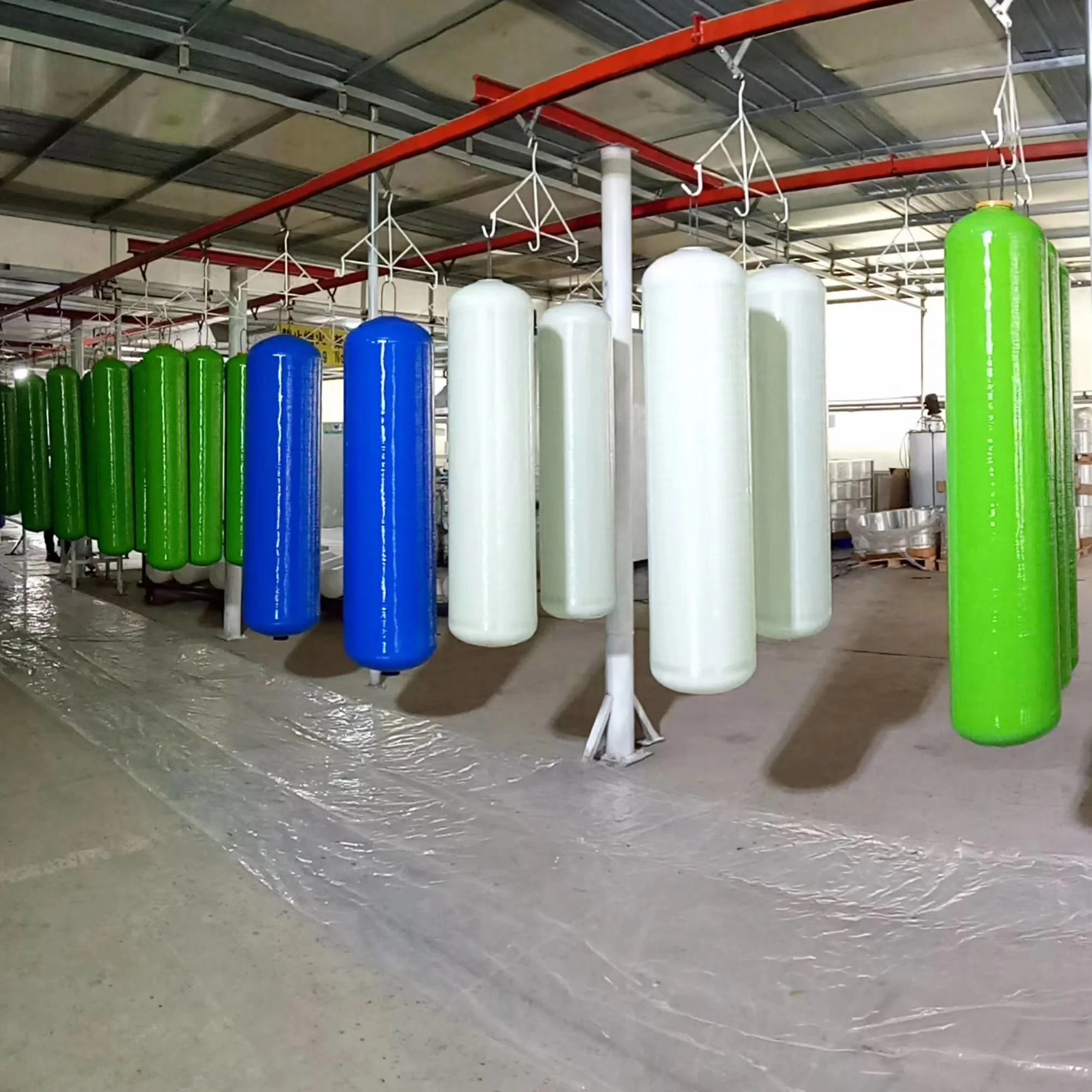 Large FRP Tank with PVDF Lining, Acid Resistant, for HCl Chemical ...