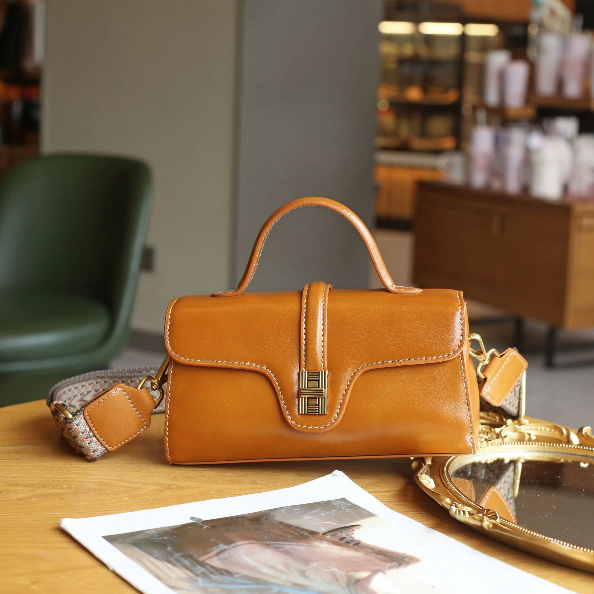 Andobag Handbag - Fashionable Commute with Genuine Leather