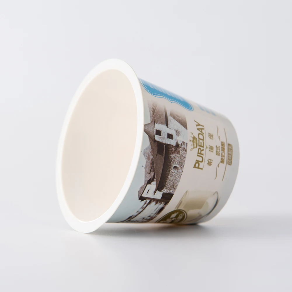 6oz High-quality Fresh Food Packaging Paper Plastic Cups For Yogurt Or ...