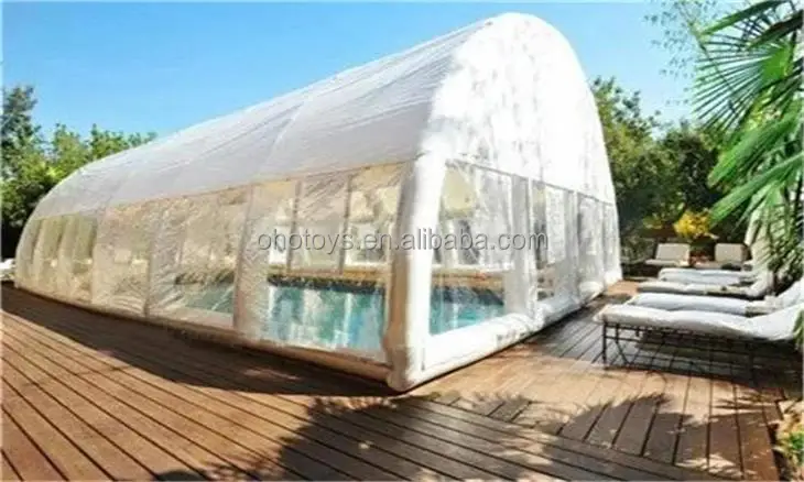 Custom Inflatable Swimming Pool Cover Air Transparent Bubble Inflatable ...