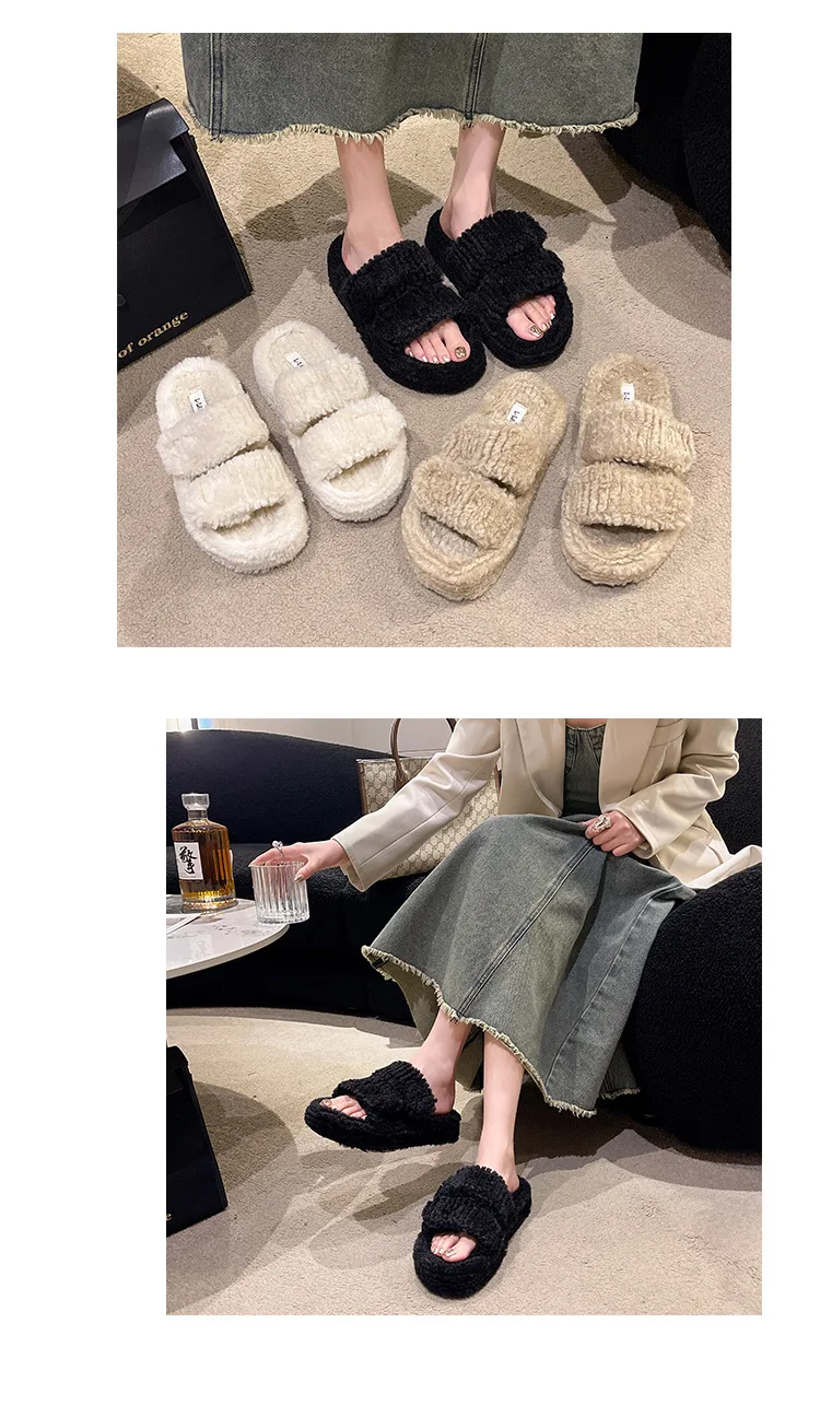 Autumn Winter New Version Ladies Cotton Thermal Hook And Loop Fuzzy ...