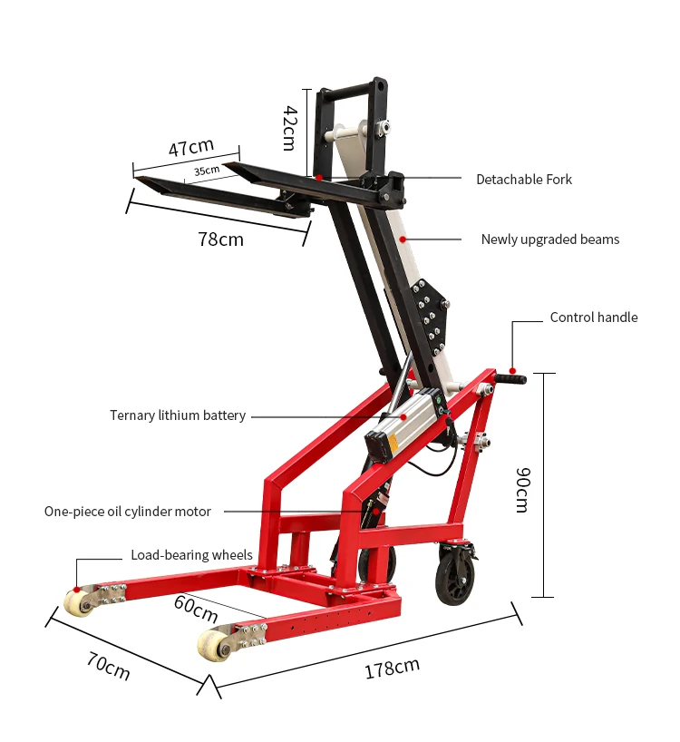 Portable Electric Forklift - Efficient High-Capacity Handling