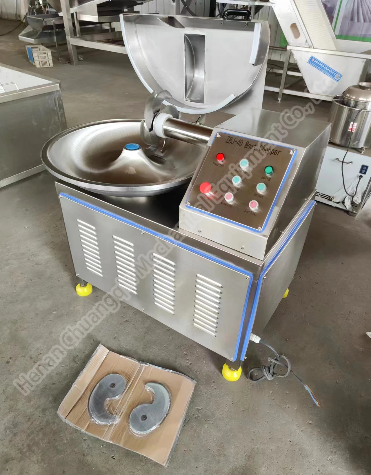 Silent Bowl Cutter Cutting Machine Meat Bowl Cutter Zb 80 Meat Bowl ...