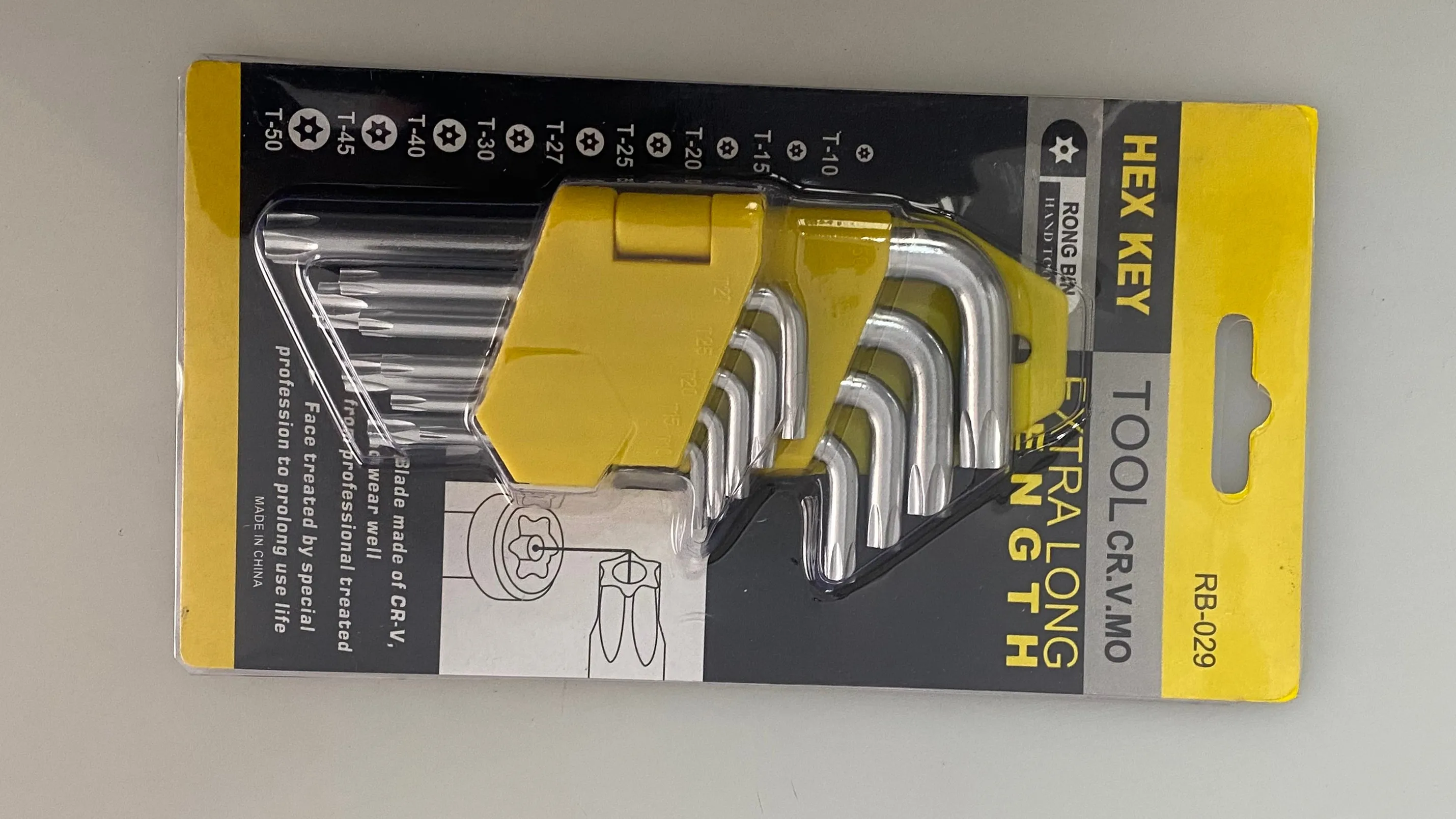 Carbon Steel Allen Key Set Torx Hex Key Allen Key Wrench Star Hex Key ...