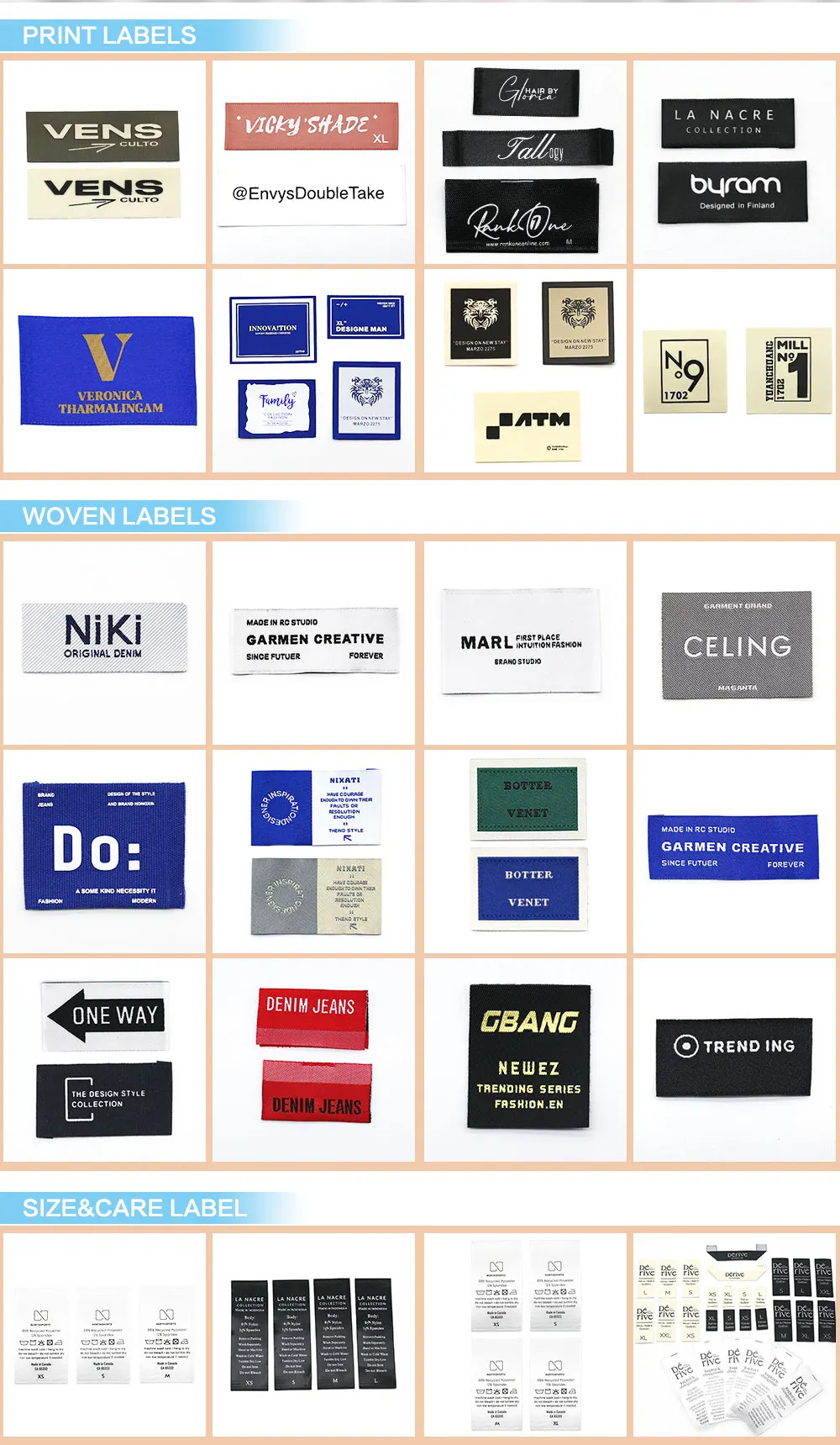 Custom Your Logo Heat Transfer Garment Washing Label Iron on Heat ...