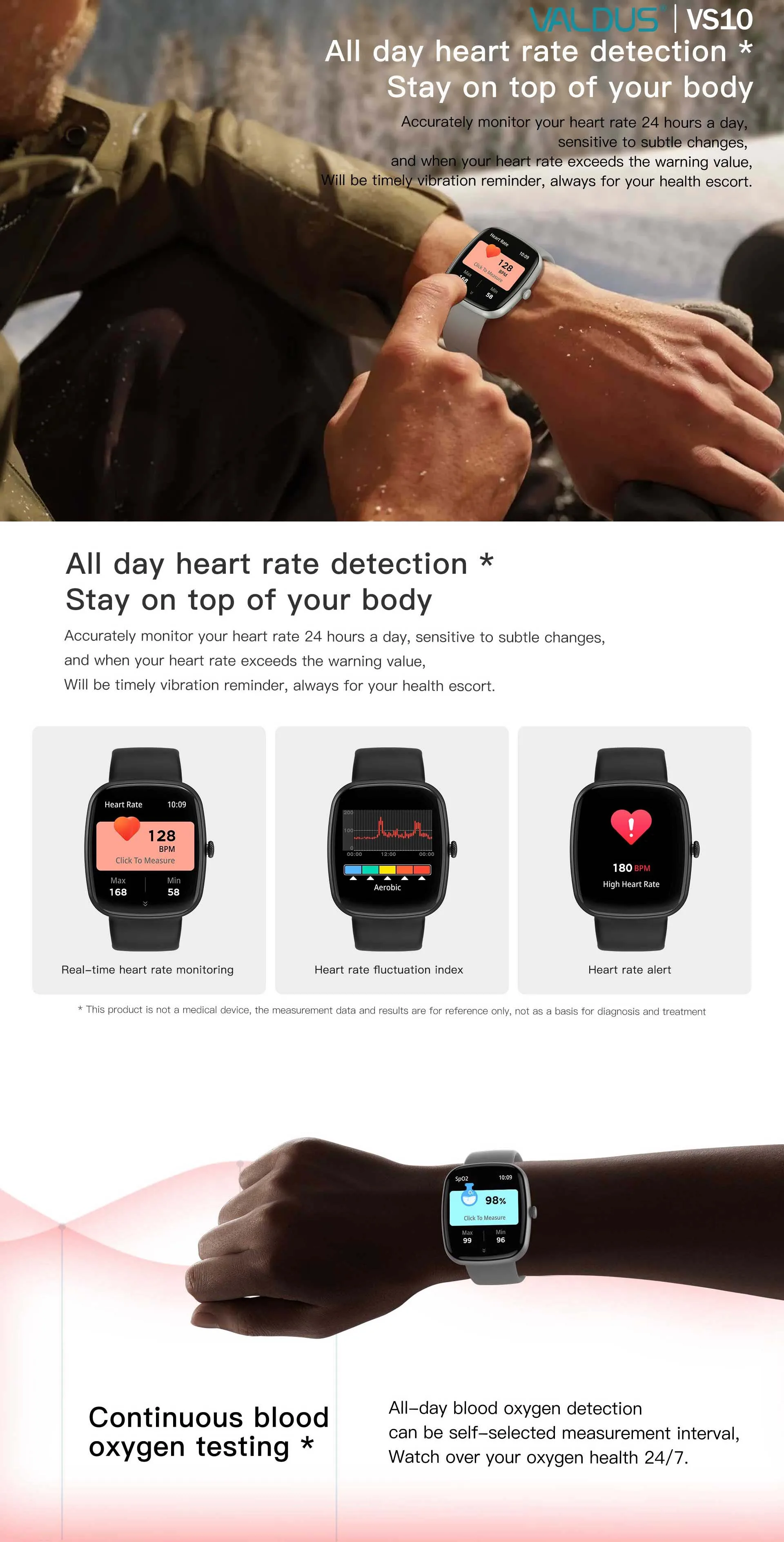 VALDUS VS10 Smartwatch - AI Voice Assistant & Fitness Tracker