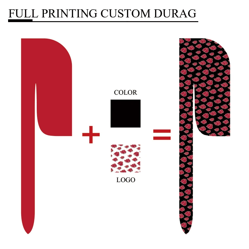 Wholesale 100% Silk Customize Durag With Customized Logo Silky Durags ...