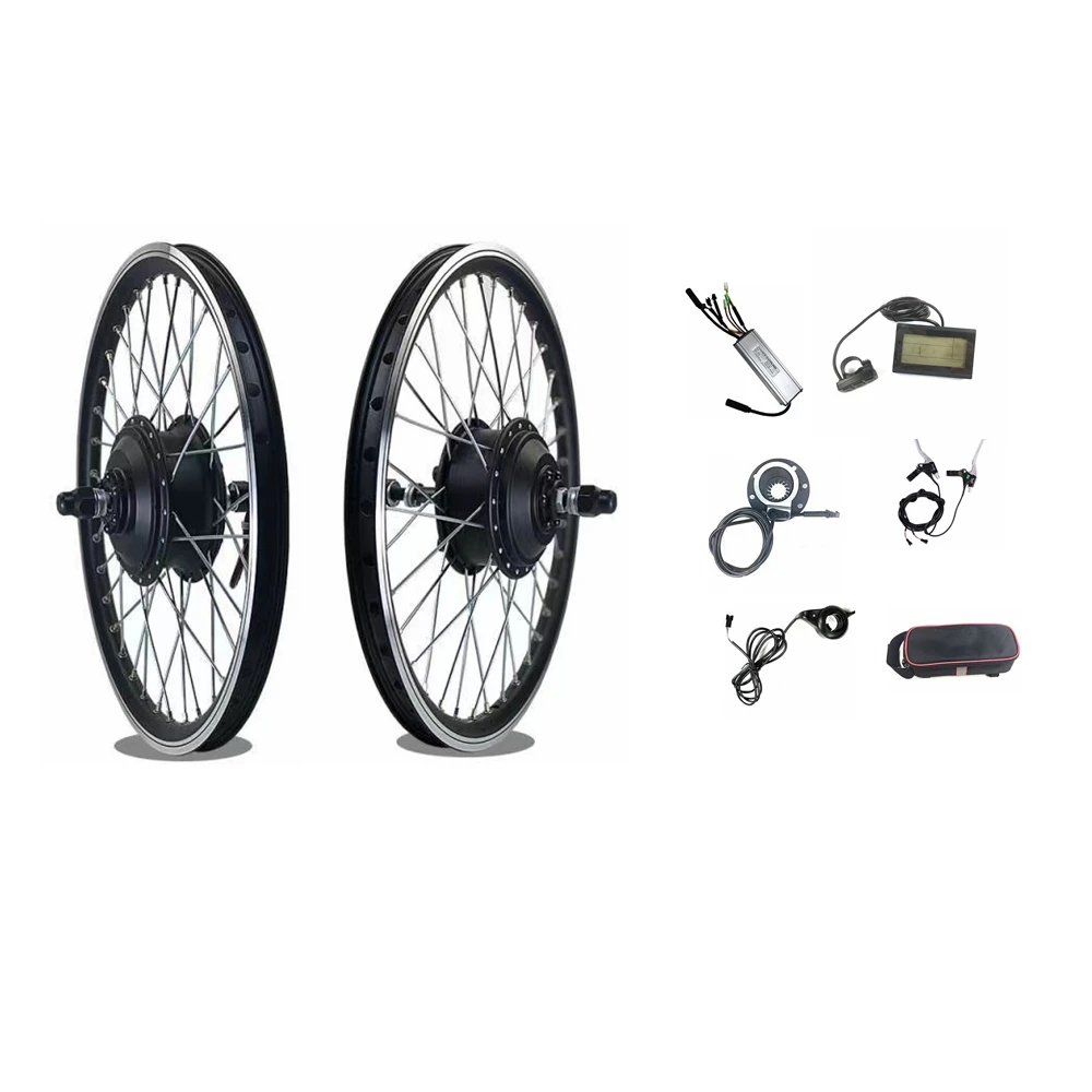 Diy dual hub motor conversion kit 36v 48v 250w front rear double hub ...