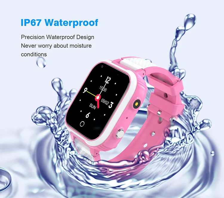 Ips Touch Screen Ip67 4g Sim Card Video Calling Hd Camera Kids Girls ...