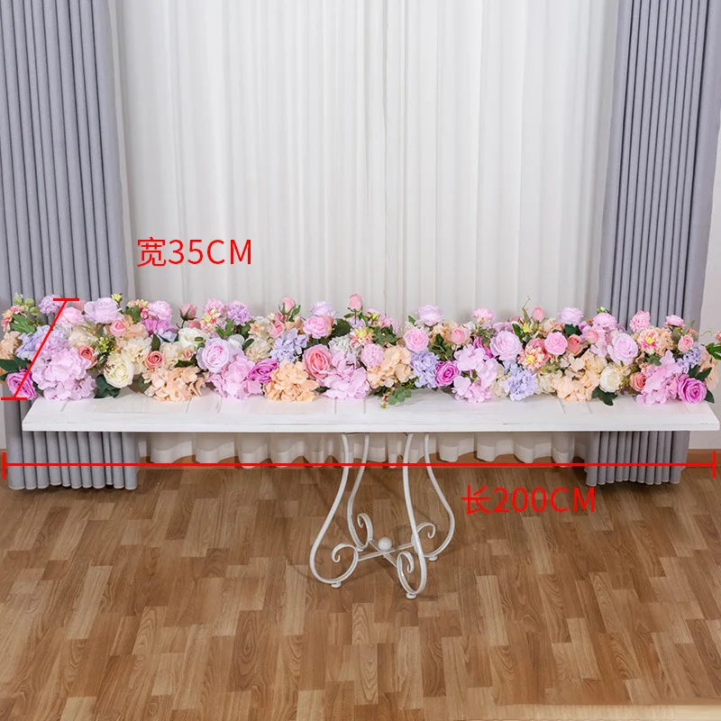 78inch Wedding Flower Runner Silk Flower Row Table Arrangements ...